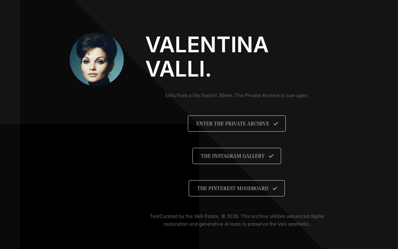 Valentina Valli | The Private Archive